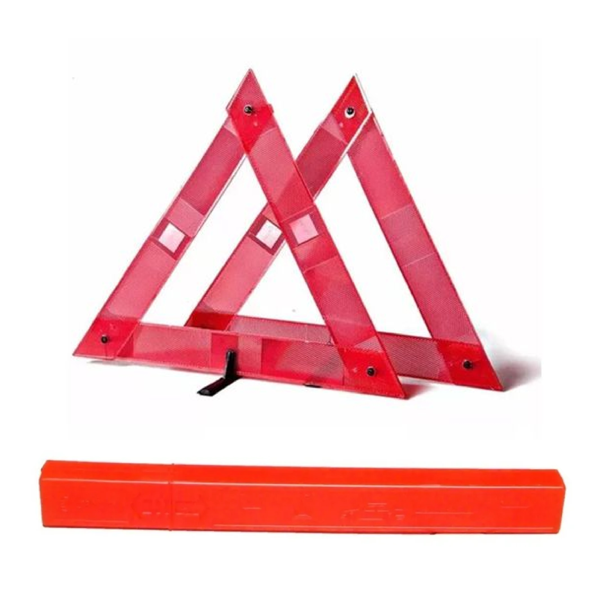 Baliza Triángulo para Auto x 2 C/ Estuche Plástico – Herracar